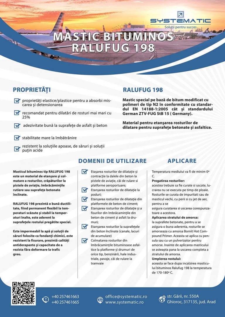 Mastic Bituminos pentru Etansare - SC Systematic SRL