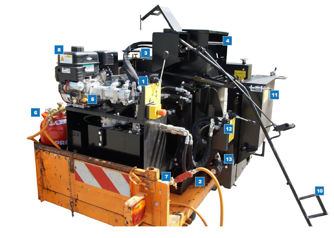 Utilaj pentru topit și turnat mastic bituminos HLK 120 - SC Systematic SRL